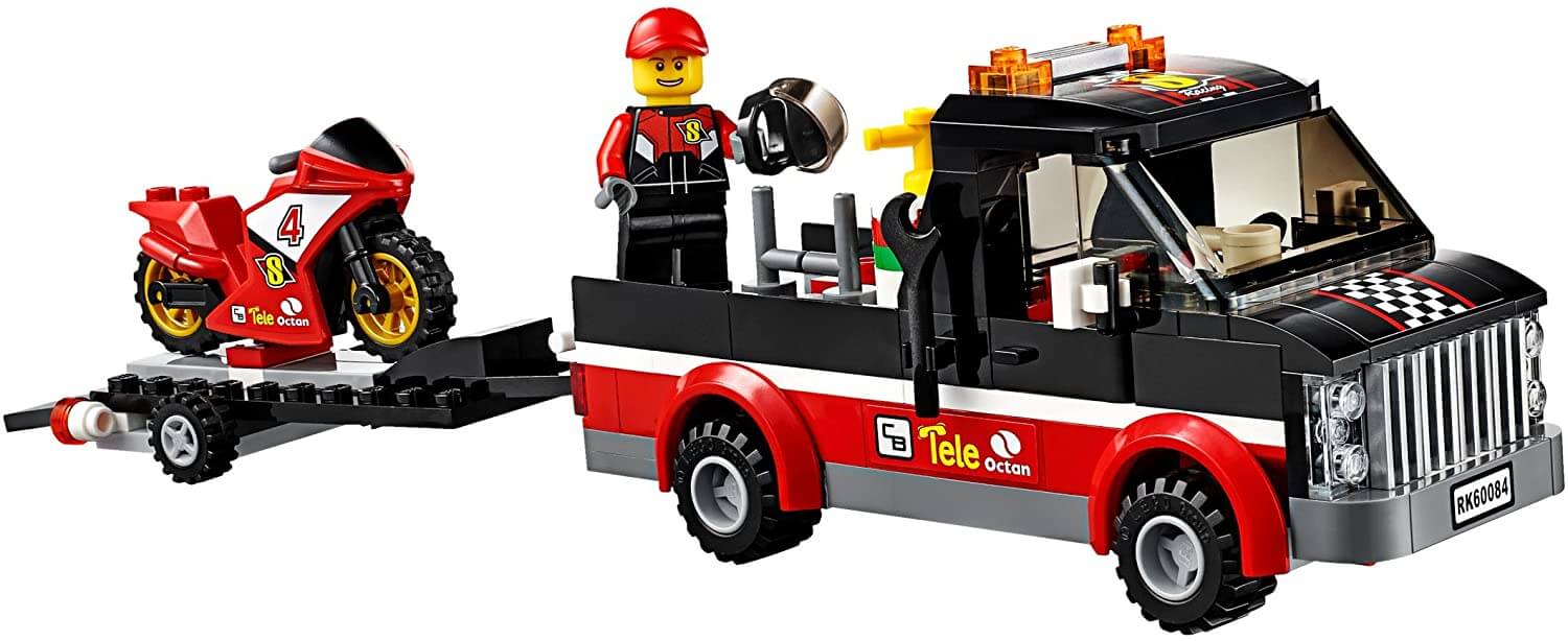 Lego set 60084 City Rennmotorrad-Transporter - Spielzeugtester